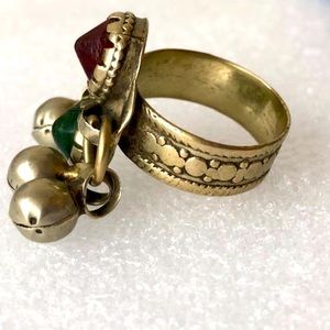 Jewelry | Vtg Belly Dancer Musical Bell Stone Ring S 9 As Is | Poshmark